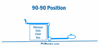 90-90-position-sciatica-relief | Chiropractor Orange CA